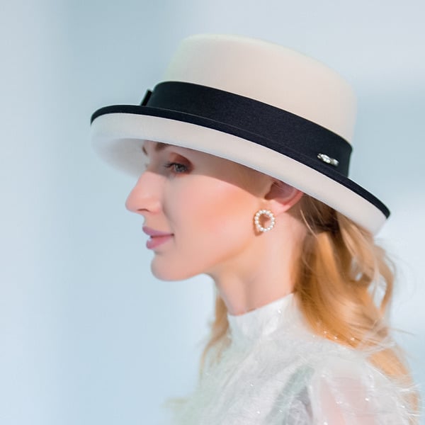 Women's Winter Wool With Bowknot Ribbons Kentucky Derby Church Hats Fl ...